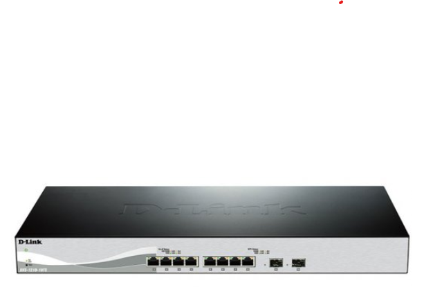 8-port 10GBASE-T and 2-port SFP+ Multi-Gigabit Smart Managed Switch - D ...